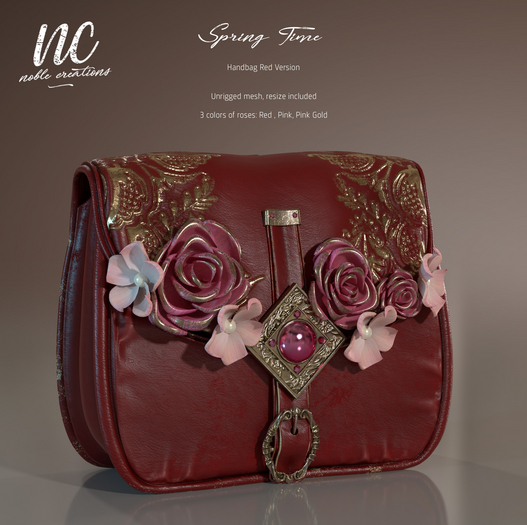 Second Life Marketplace - [NC] - Spring Time Handbag (Red)